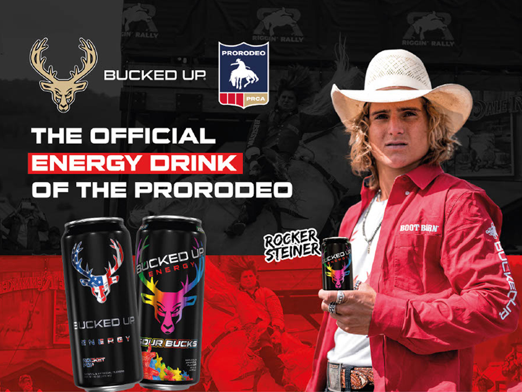 BUCKED UP NAMED THE OFFICIAL ENERGY DRINK OF THE PRCA